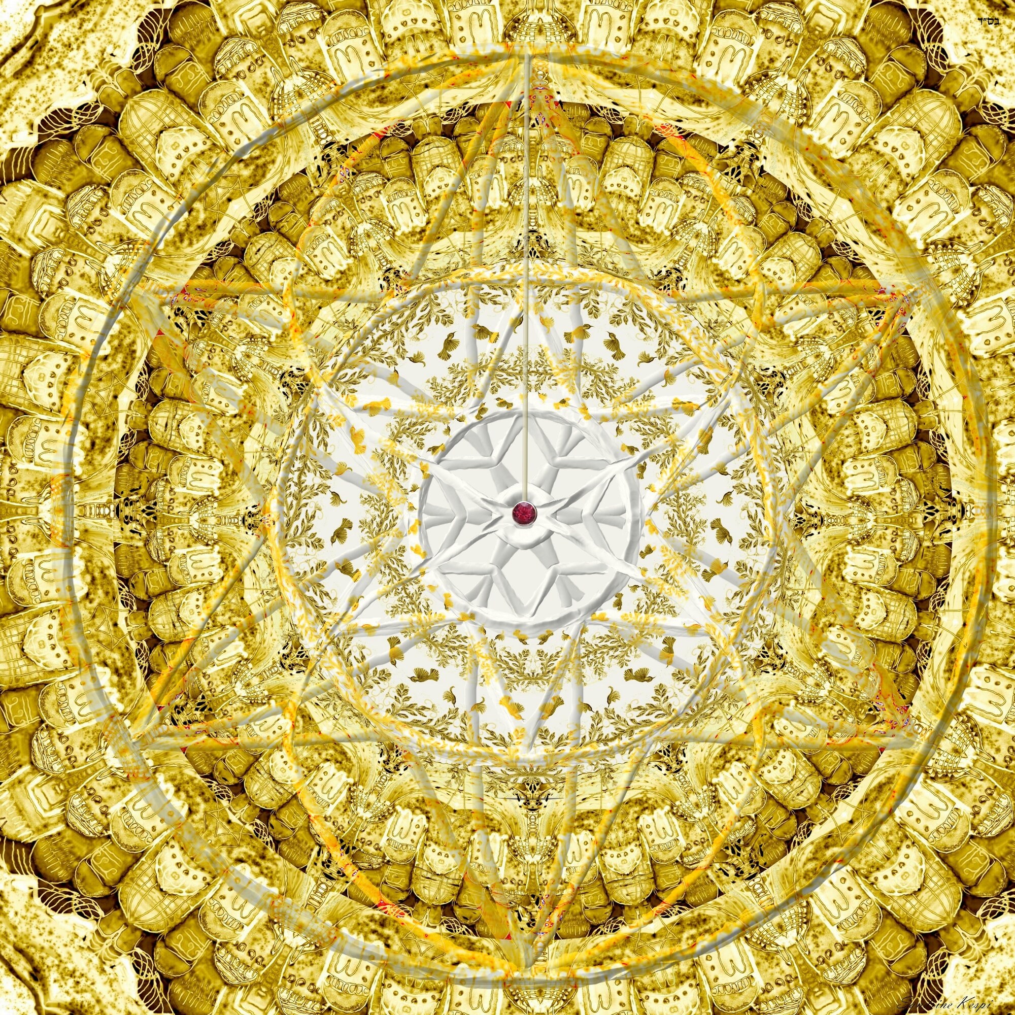 Kabbalistic Protection Symbol-sitre Chaim Collection Blue - Etsy Canada