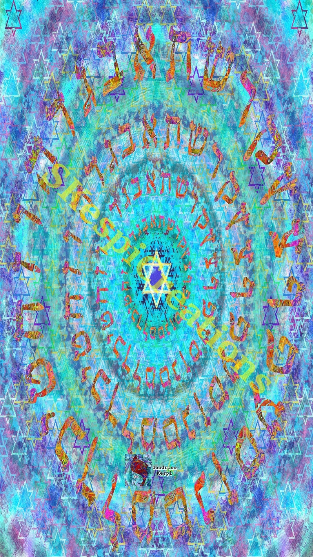 Hebrew Lettersphone Wallpaper-digital Download, Smartphone Wallpaper ...