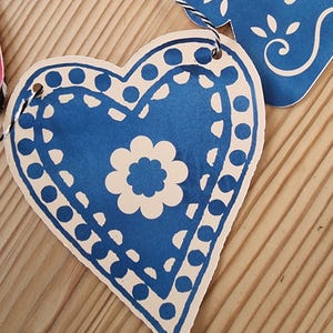 Nordic Animals Garland: Folk Art Cardstock Holiday Decor - Etsy UK