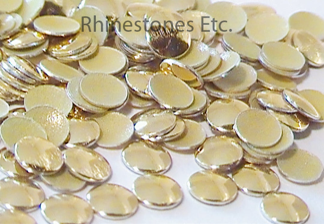 Gold Round 4mm Hot Fix Metal Studs 72 Pieces - Etsy