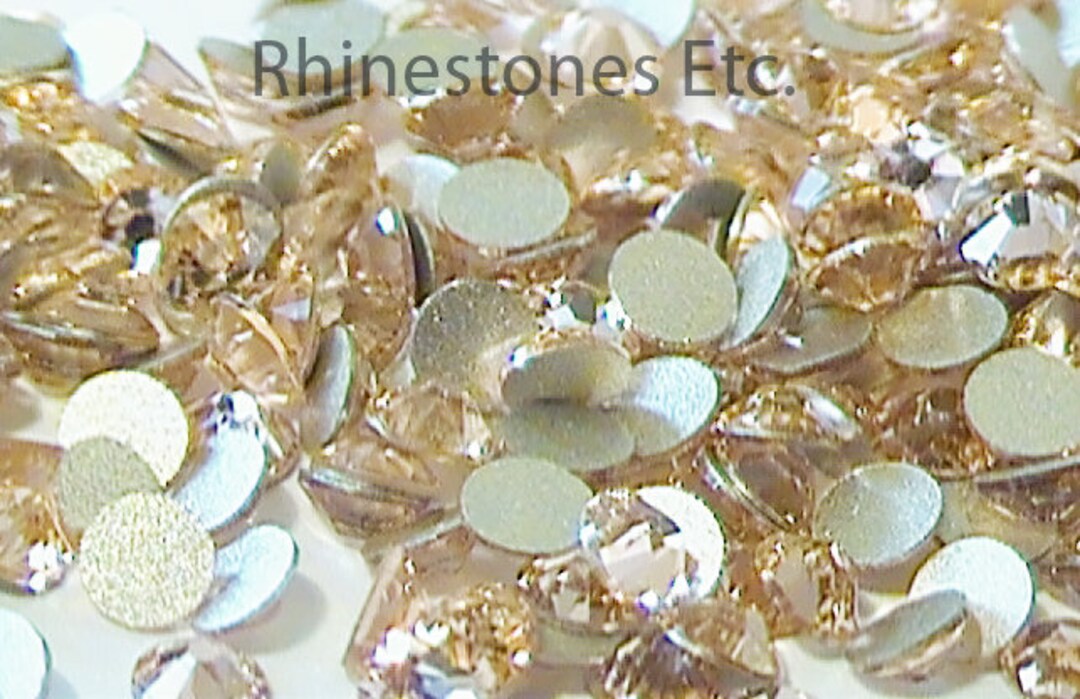 Light Peach 12ss Swarovski Elements Rhinestones Flat Back 36 - Etsy