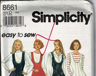 Misses in Two Lengths Sizes PT-MD / Original Simplicity Uncut Sewing ...