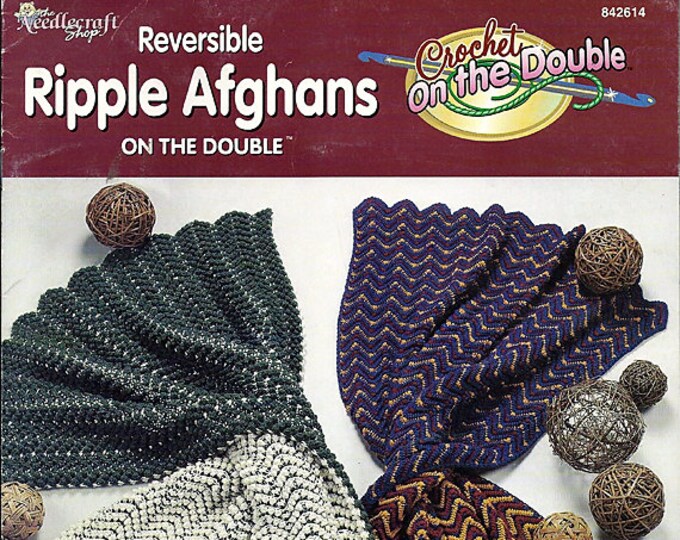 Reversible Ripple Afghans on the Double / Crochet Pattern Book / the ...