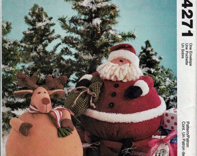 Santa Claus and Reindeer / Original Mccall's Crafts Sewing Pattern 4271 ...