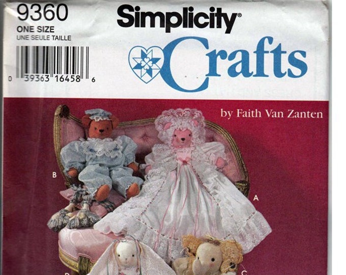 18 Inch Stuffed Bear, Bunny, Elephant, Clothes / Original Simplicity ...