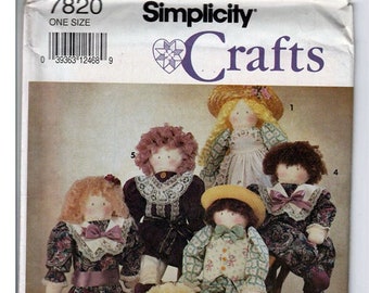 Clothes for Purchased Doll or Rabbit / Original Simplicity Crafts Uncut ...
