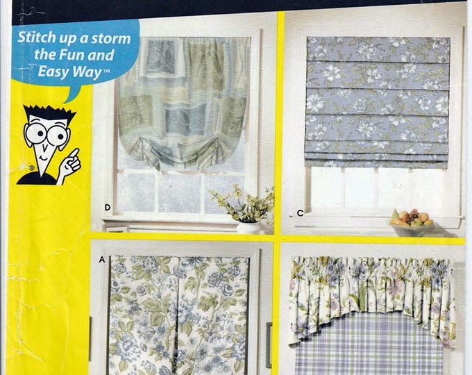 Easy Windows Treatments / Original Simplicity Sewing Patterns for ...