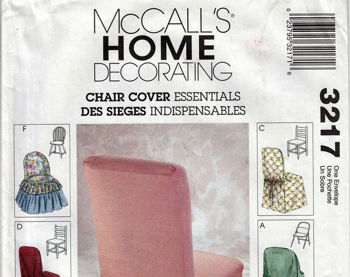 Chair Cover Essentials / Original Mccall's Home Decorating Uncut Sewing ...