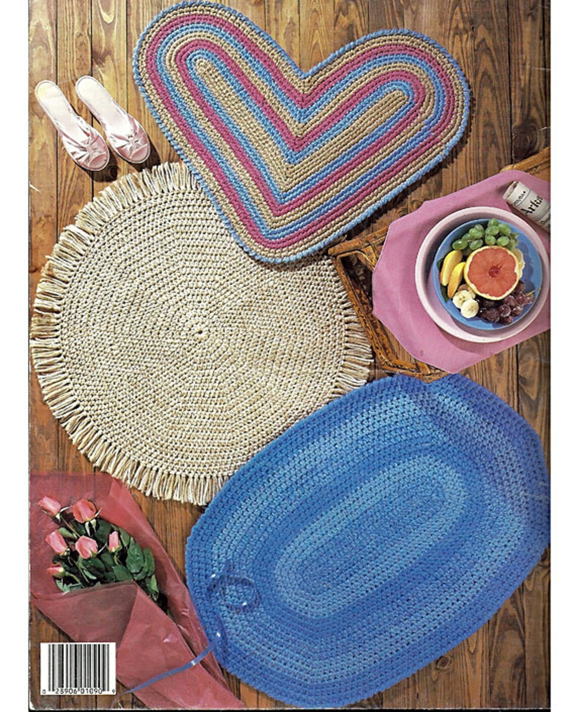 Quick Crochet Throw Rugs Crochet Pattern Leisure Arts 1090 - Etsy