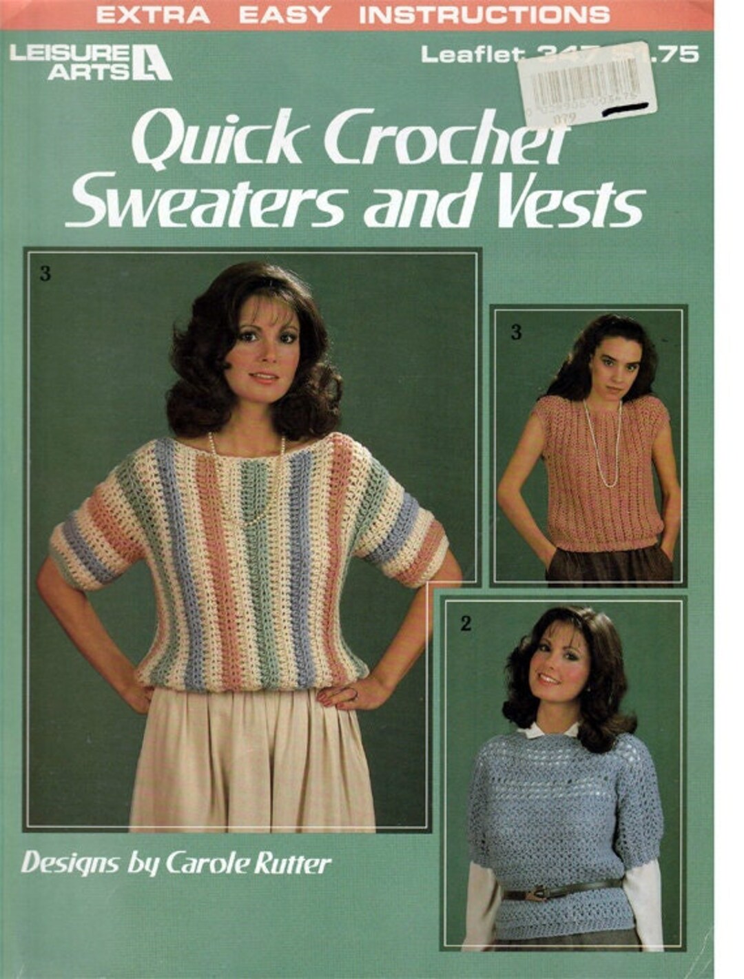 Quick Crochet Sweaters and Vests Crochet Pattern Book Leisure Arts ...