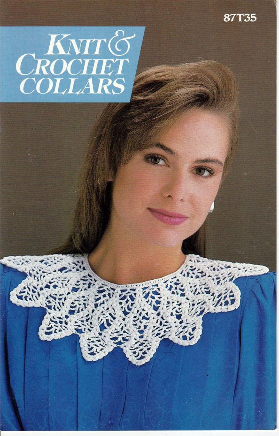 Knit and Crochet Collars Pattern Leaflet Annie's Attic 87T35 - Etsy