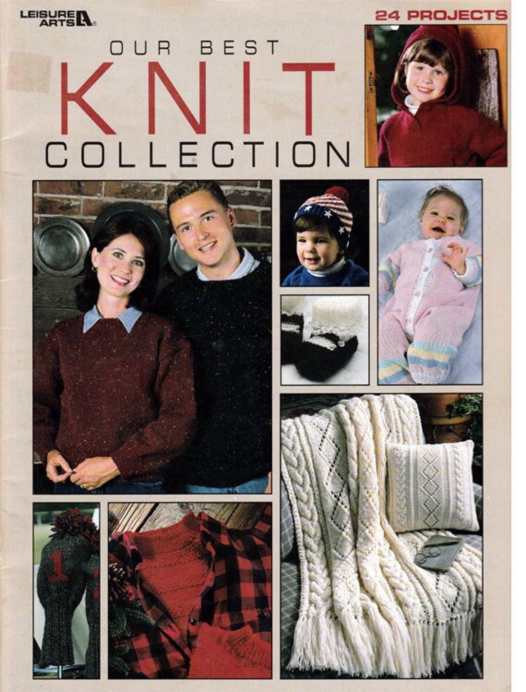 Our Best Knit Collection Knit Pattern Book Leisure Arts 3049 - Etsy