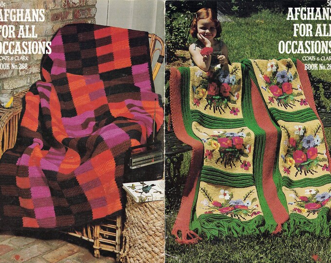 Reversible Ripple Afghans on the Double / Crochet Pattern Book / the ...