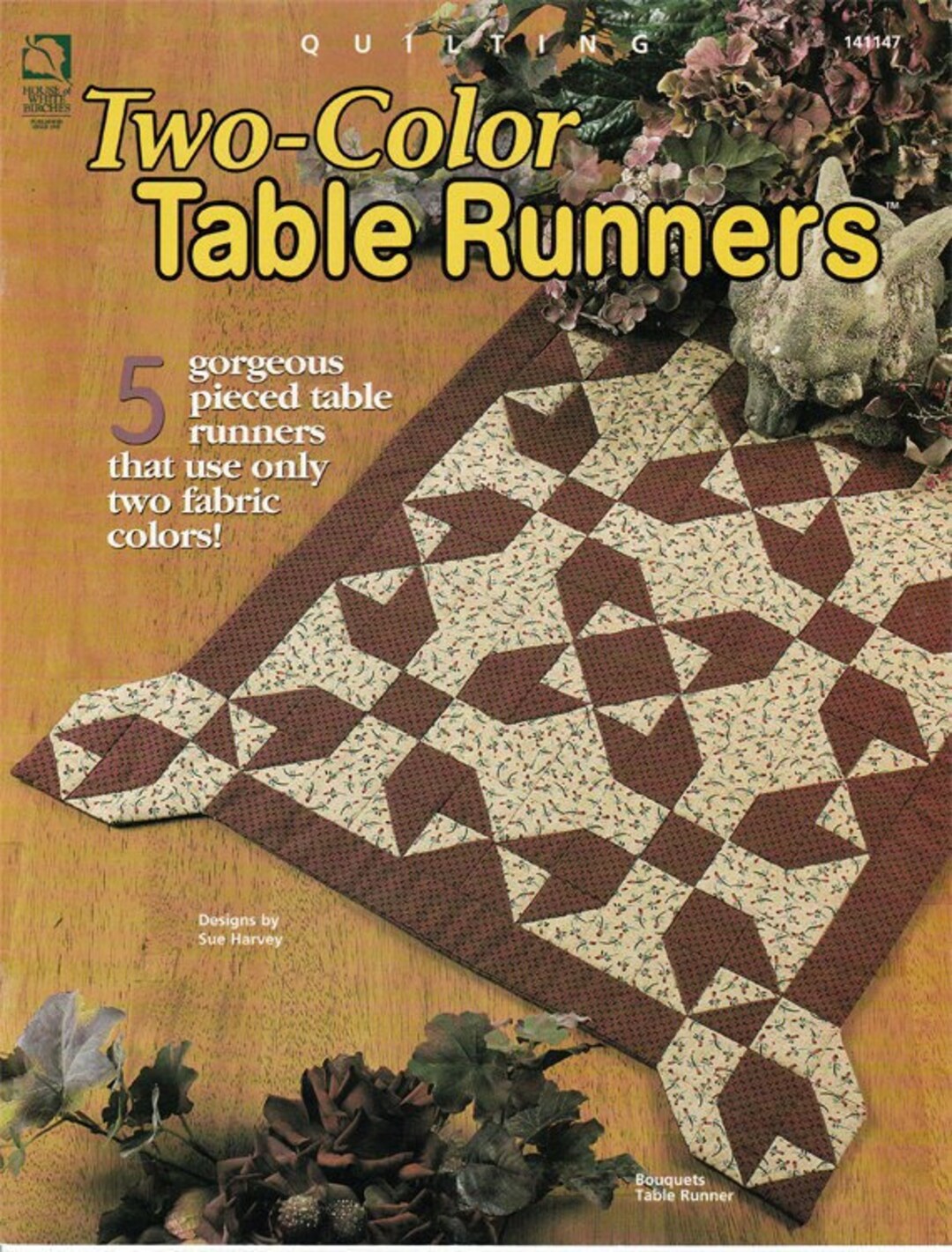 Two Color Table Runners Quilting Pattern Book House of White Birches ...