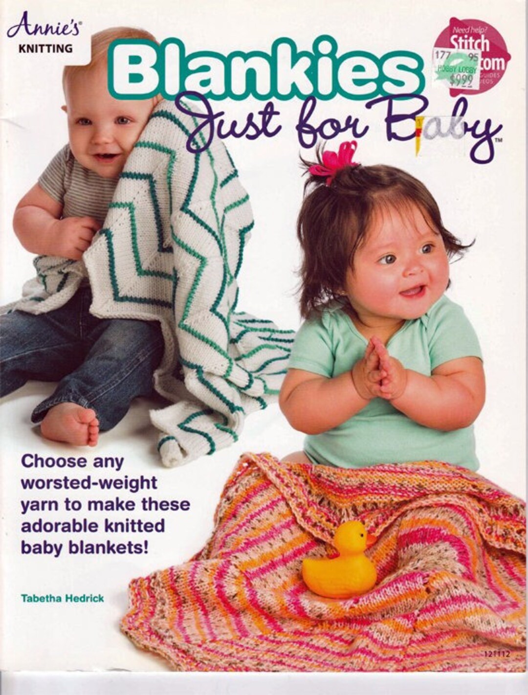 Blankies Just for Baby Knitting Pattern Book Annies Attic 121112 - Etsy