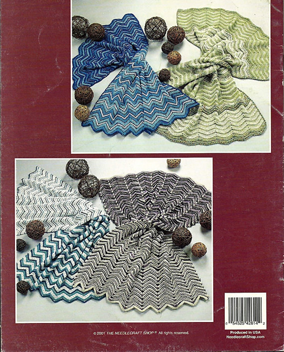 Reversible Ripple Afghans on the Double / Crochet Pattern Book - Etsy