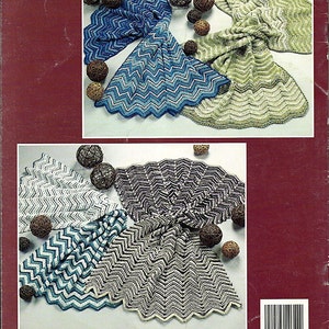 Reversible Ripple Afghans on the Double / Crochet Pattern Book / the ...