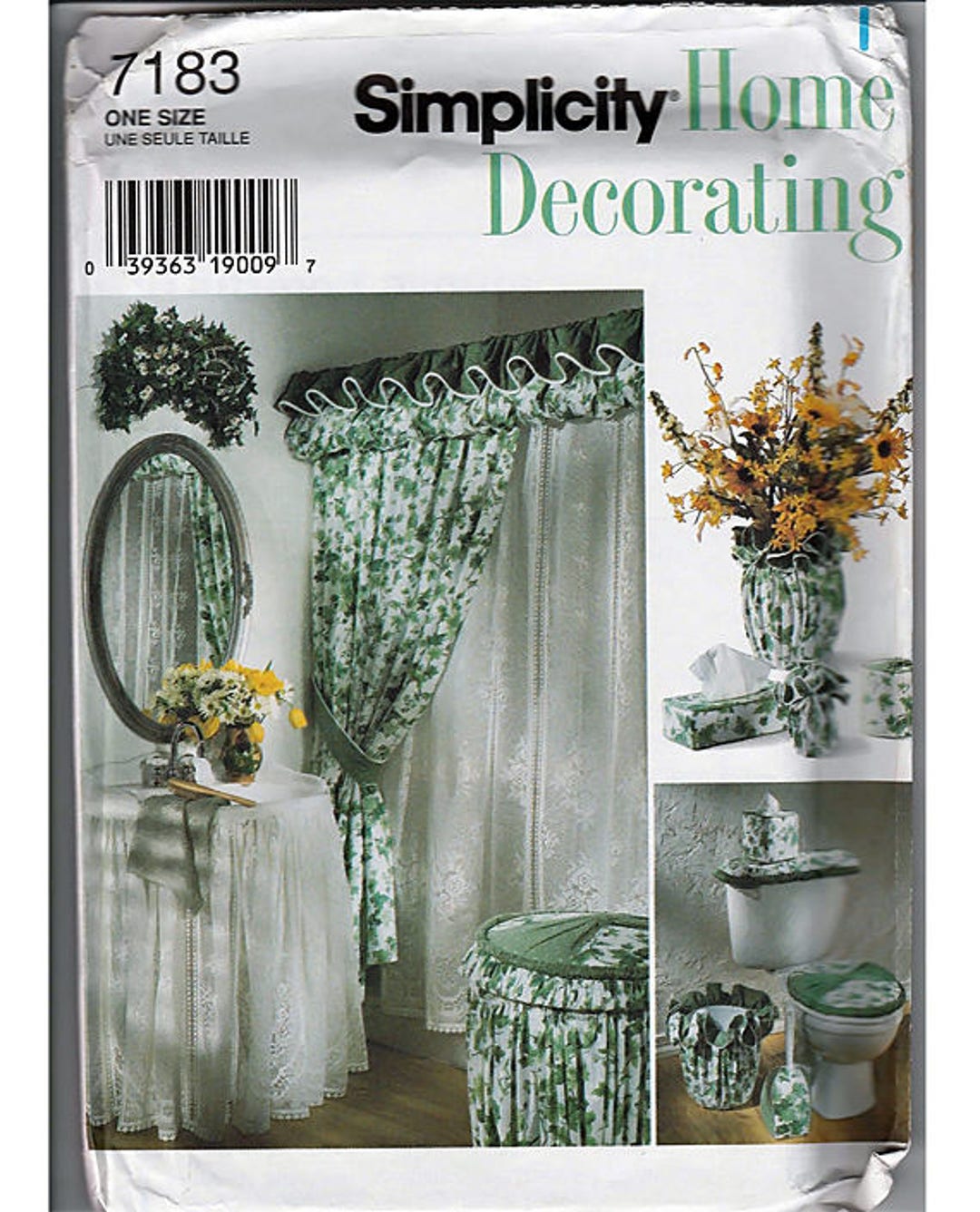 Bathroom Accessories / Original Simplicity Home Decorating Uncut Sewing ...
