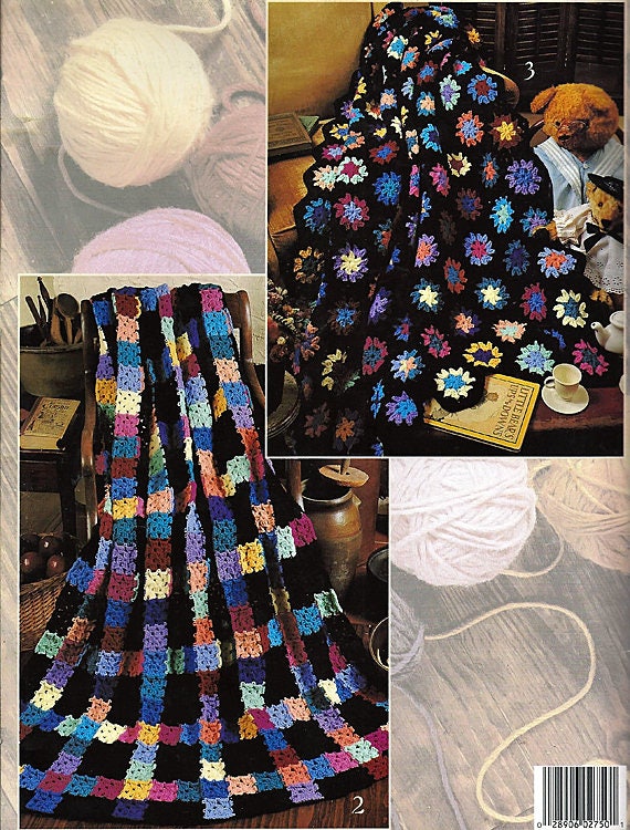 Scrap Happy Afghans / Crochet Pattern Book Leisure Arts 2750 - Etsy