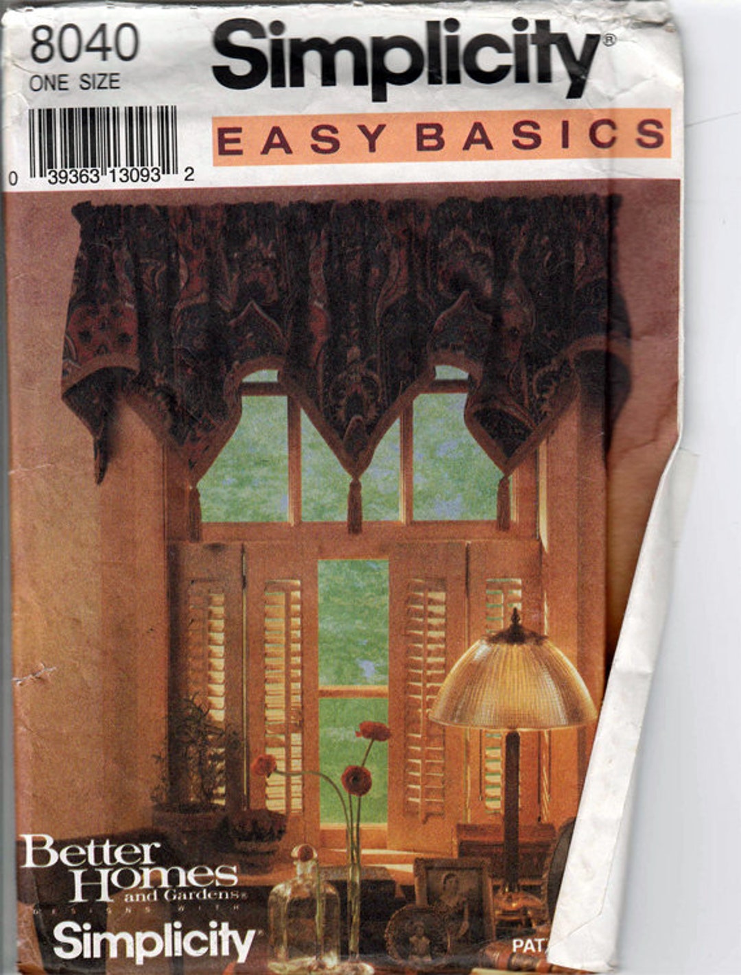 Twelve Shade and Valance Designs / Original Daisy Kingdom Simplicity ...