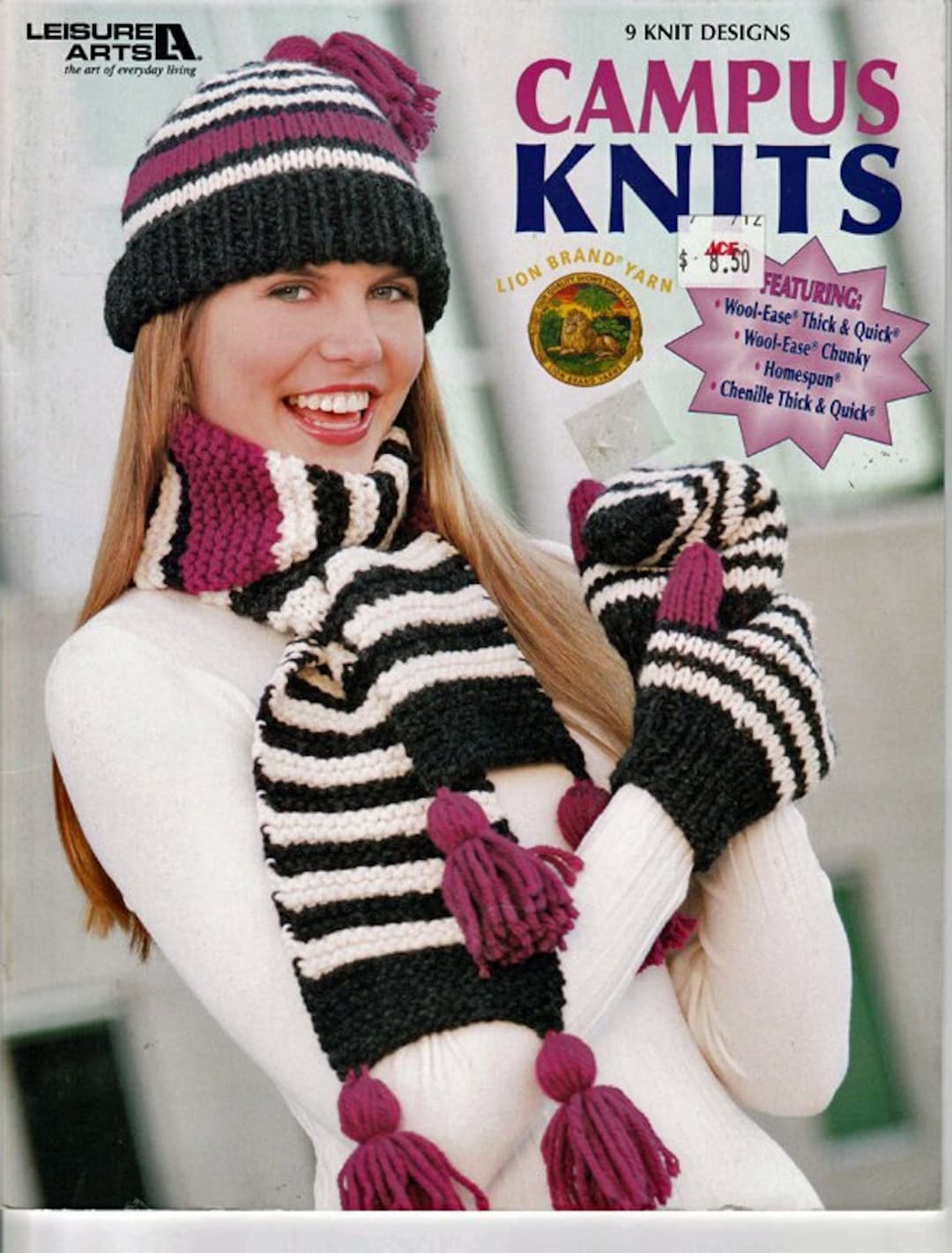 Campus Knits Pattern Book Leisure Arts 3985 - Etsy