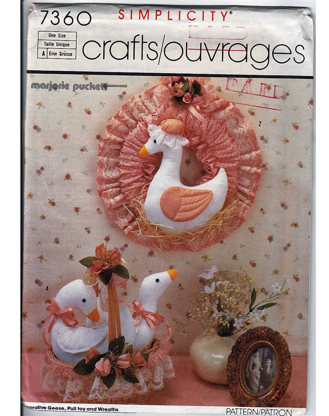 Decorative Geese, Pull Toy and Wreaths / Original Simplicity Crafts ...
