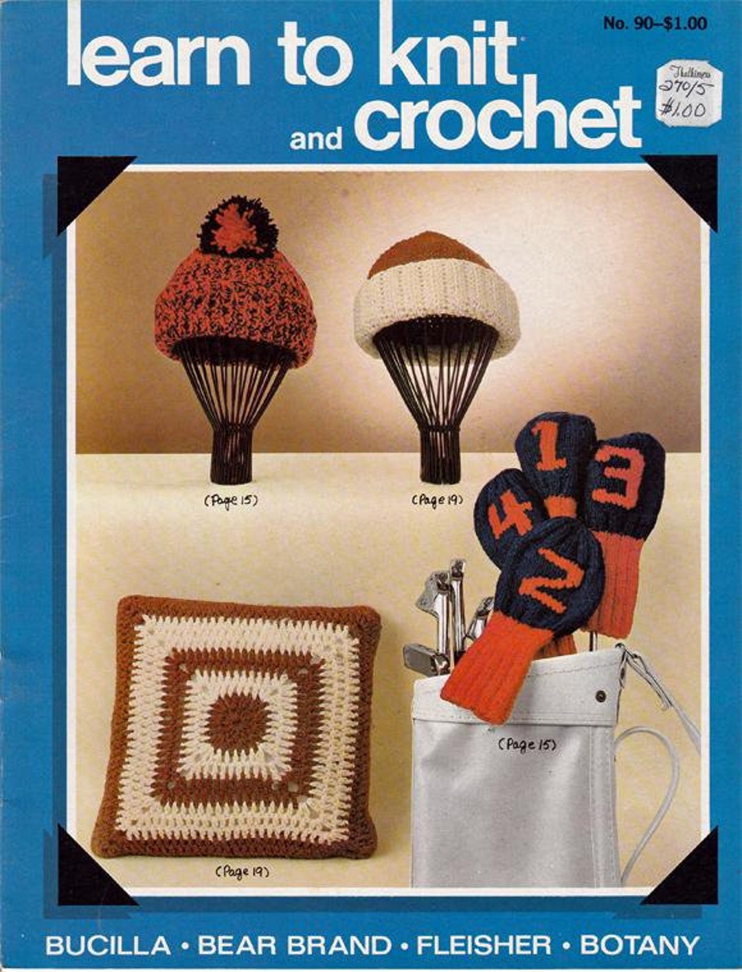 Learn to Knit and Crochet Pattern Book Bucilla 90 - Etsy