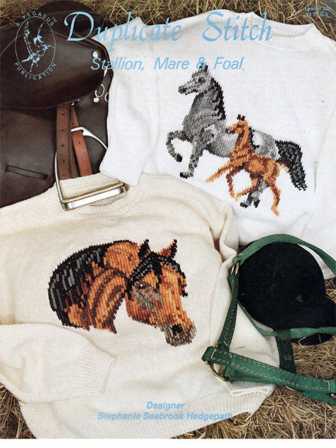 Stallion, Mare and Foal Duplicate Stitch Pattern Book Pegasus ...