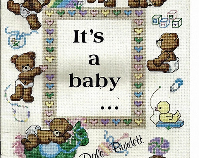 It's a Baby Cross Stitch Pattern Book Burdett Publications - Etsy
