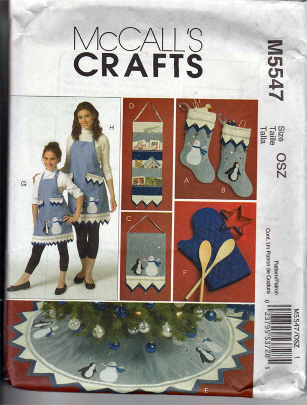 Holiday Items / Original Mccall's Crafts Sewing Pattern M5547 - Etsy