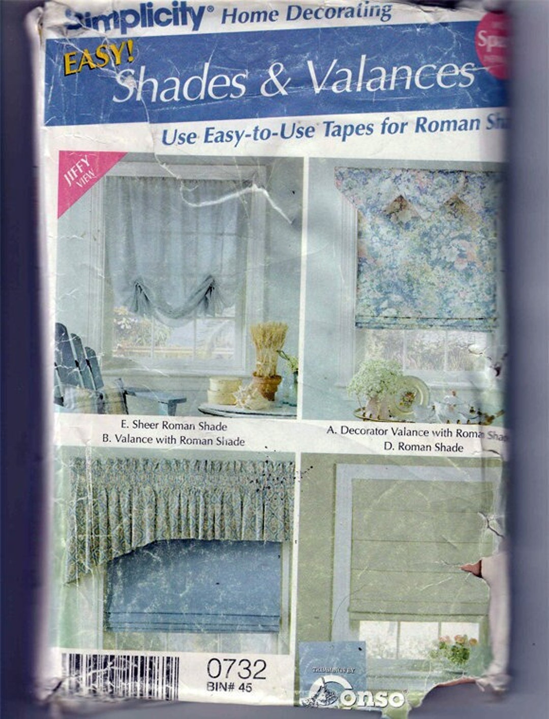 Shades and Valances / Original Simplicity Home Decorating Uncut Sewing Pattern 0732 - Etsy