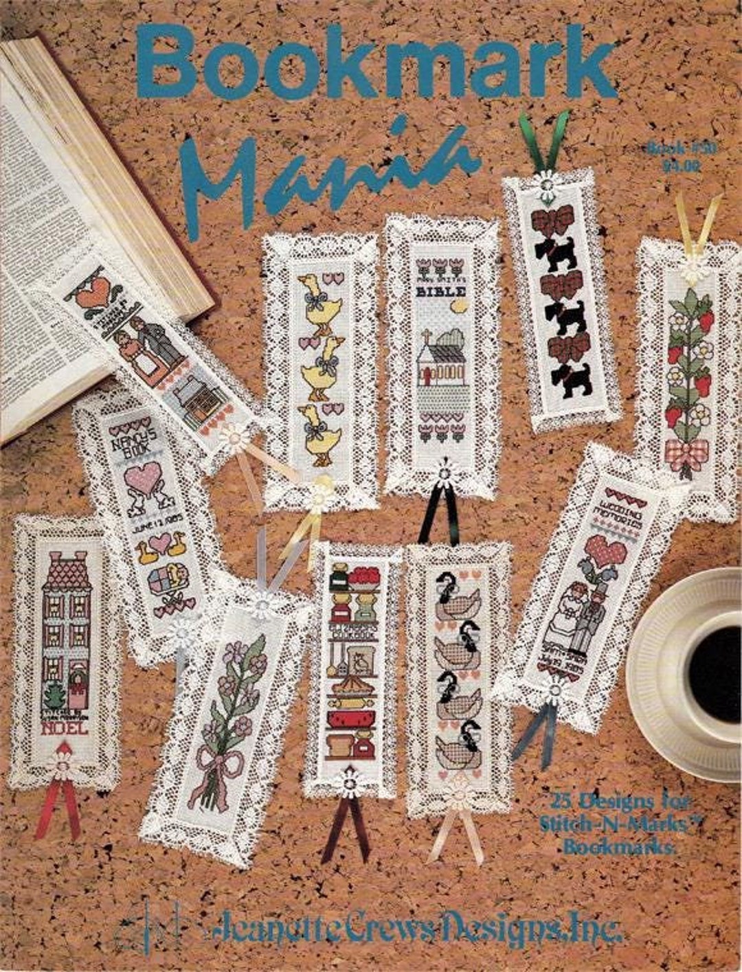 Bookmark Mania Cross Stitch Pattern Book Jeanette Crews Designs Inc. 50 ...