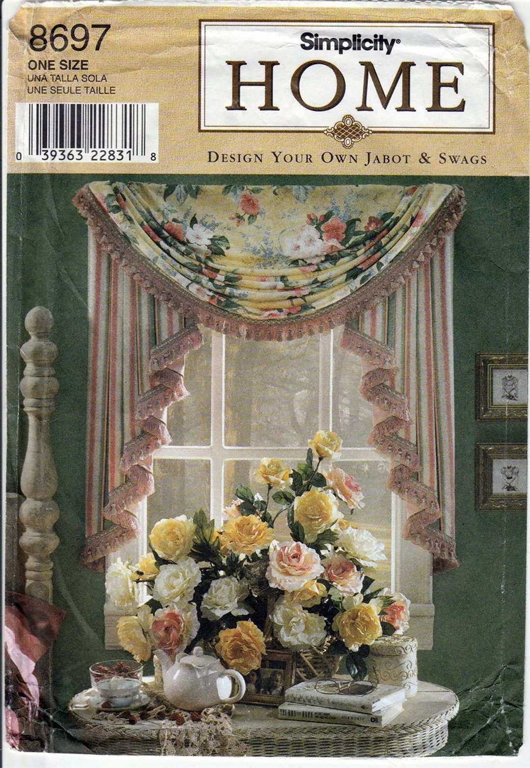 Design Your Own Jabot & Swags / Original Simplicity Home Uncut Sewing ...