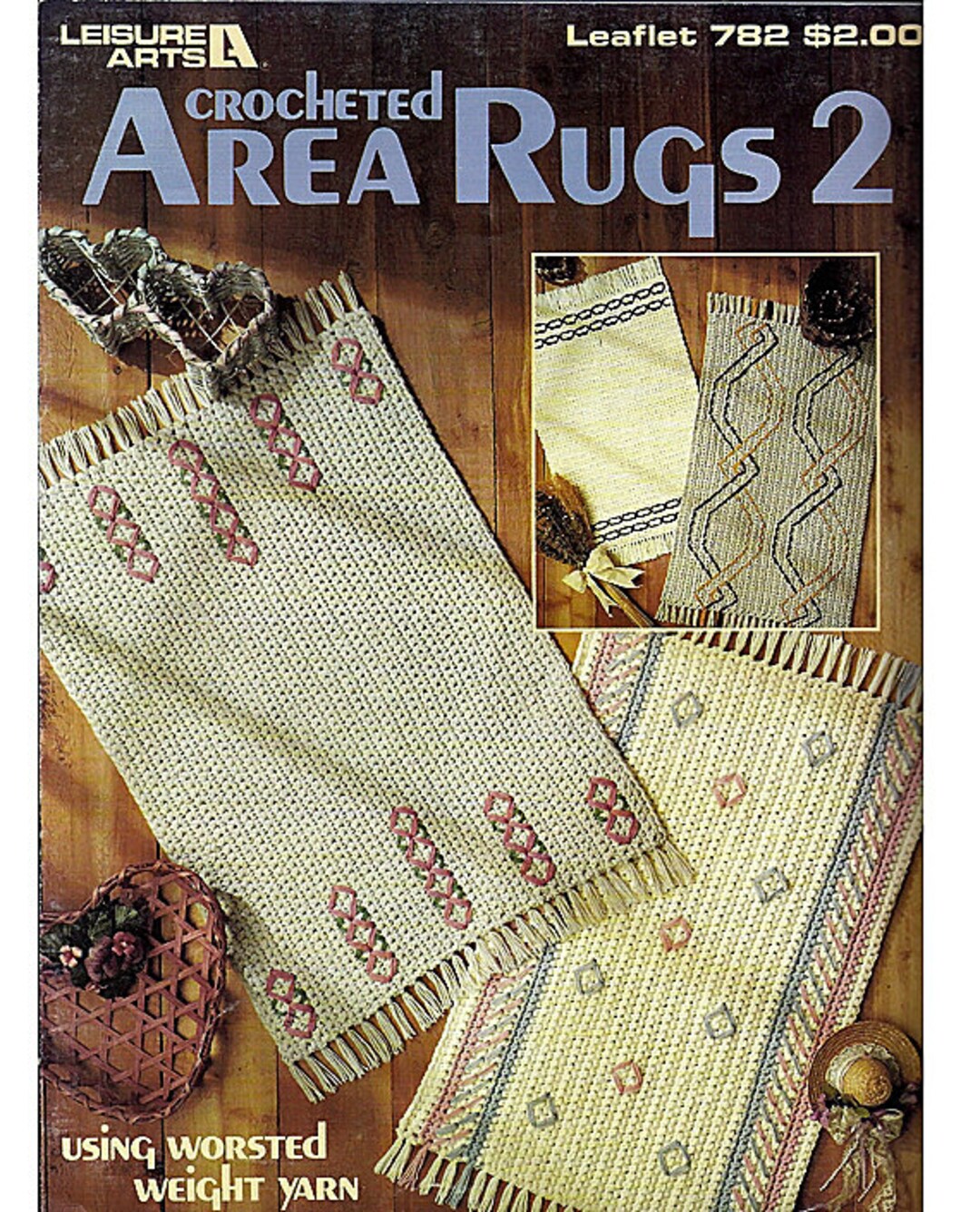 Crocheted Area Rugs 2 Crochet Pattern Leisure Arts 782 - Etsy