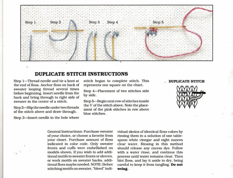 Stallion, Mare and Foal Duplicate Stitch Pattern Book Pegasus ...