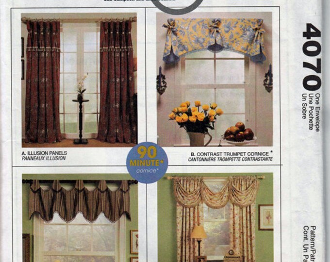 Illusion Panels, Criss Cross Swag, Window Treatments / Original Mccall ...