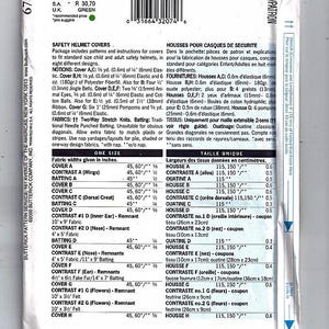 Safety Helmet Covers / Original Butterick Uncut Sewing Pattern 6737 - Etsy