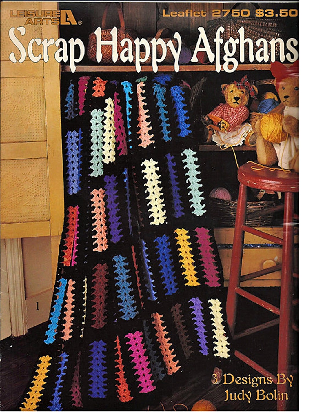 Scrap Happy Afghans / Crochet Pattern Book Leisure Arts 2750 - Etsy