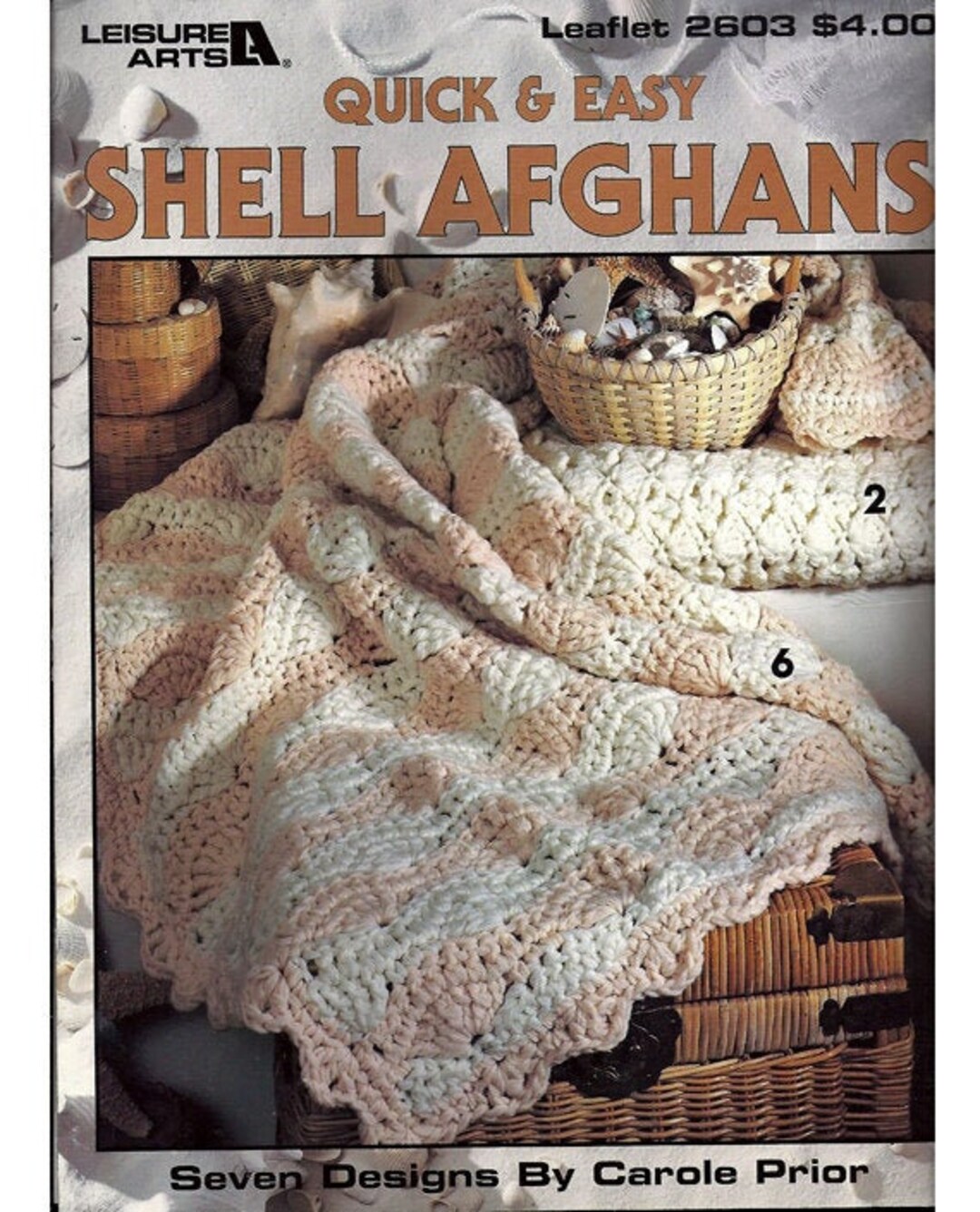 Quick & Easy Shell Afghans Crochet Pattern Leisure Arts Book 2603 - Etsy