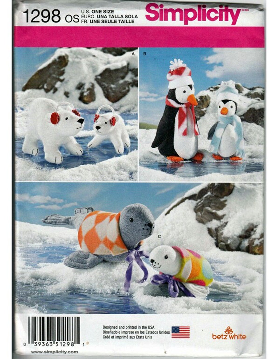 Stuffed Polar Bears, Penguins and Seals / Original Simplicity Uncut ...