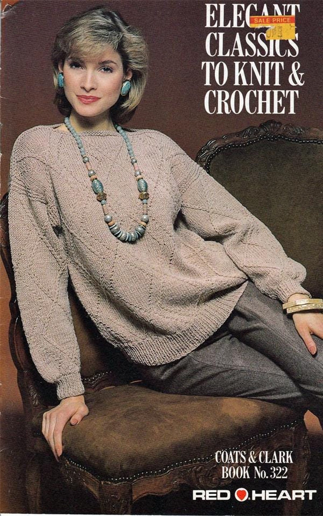Elegant Classics to Knit and Crochet Pattern Book Coats & Clarks 322 - Etsy