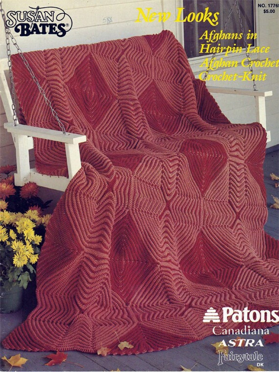 Susan Bates New Looks Afghans in Hairpin Lace Afghan Crochet Crochet ...