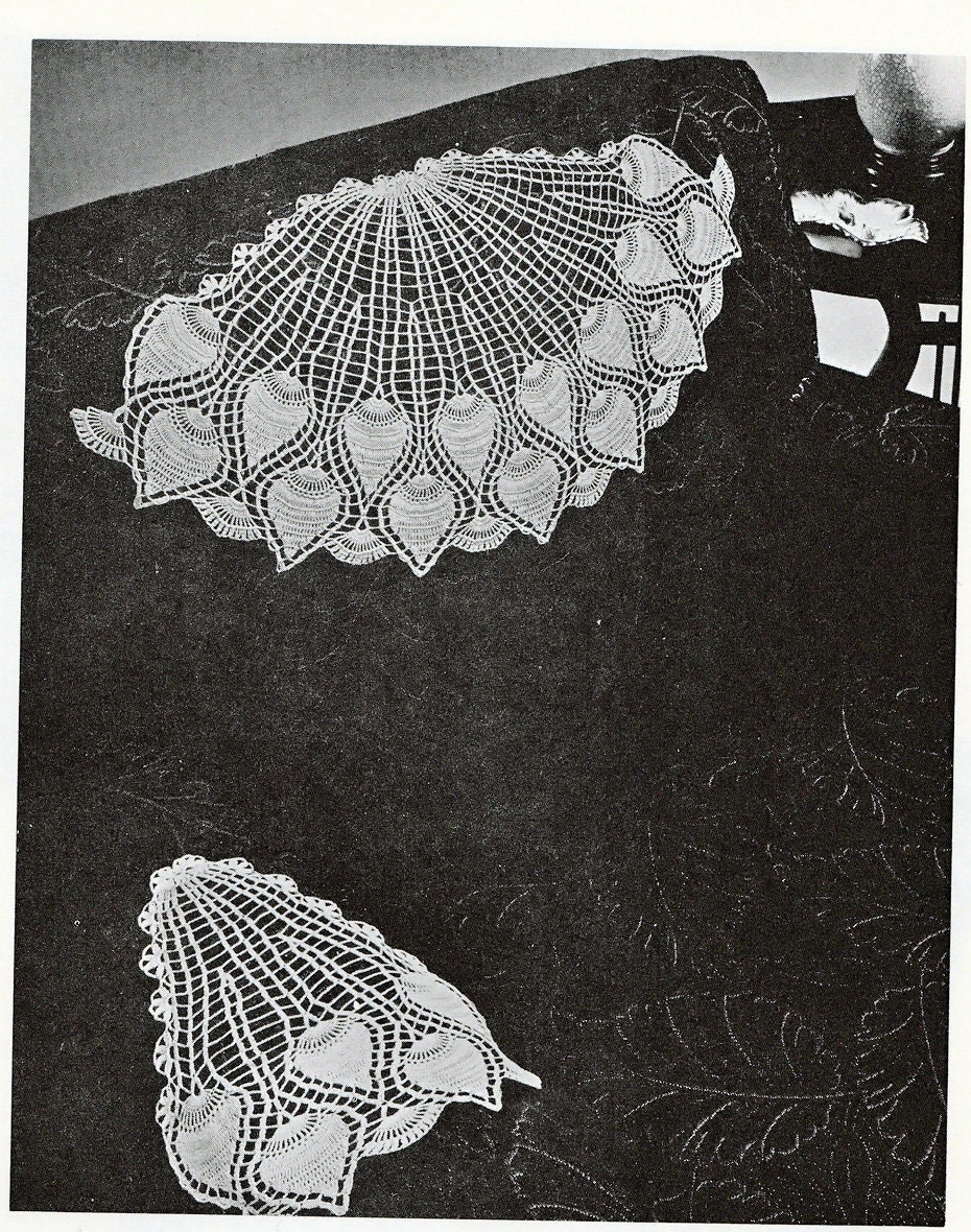 Pineapple Crochet Designs in Thread Crochet Pattern Book Dover | Etsy