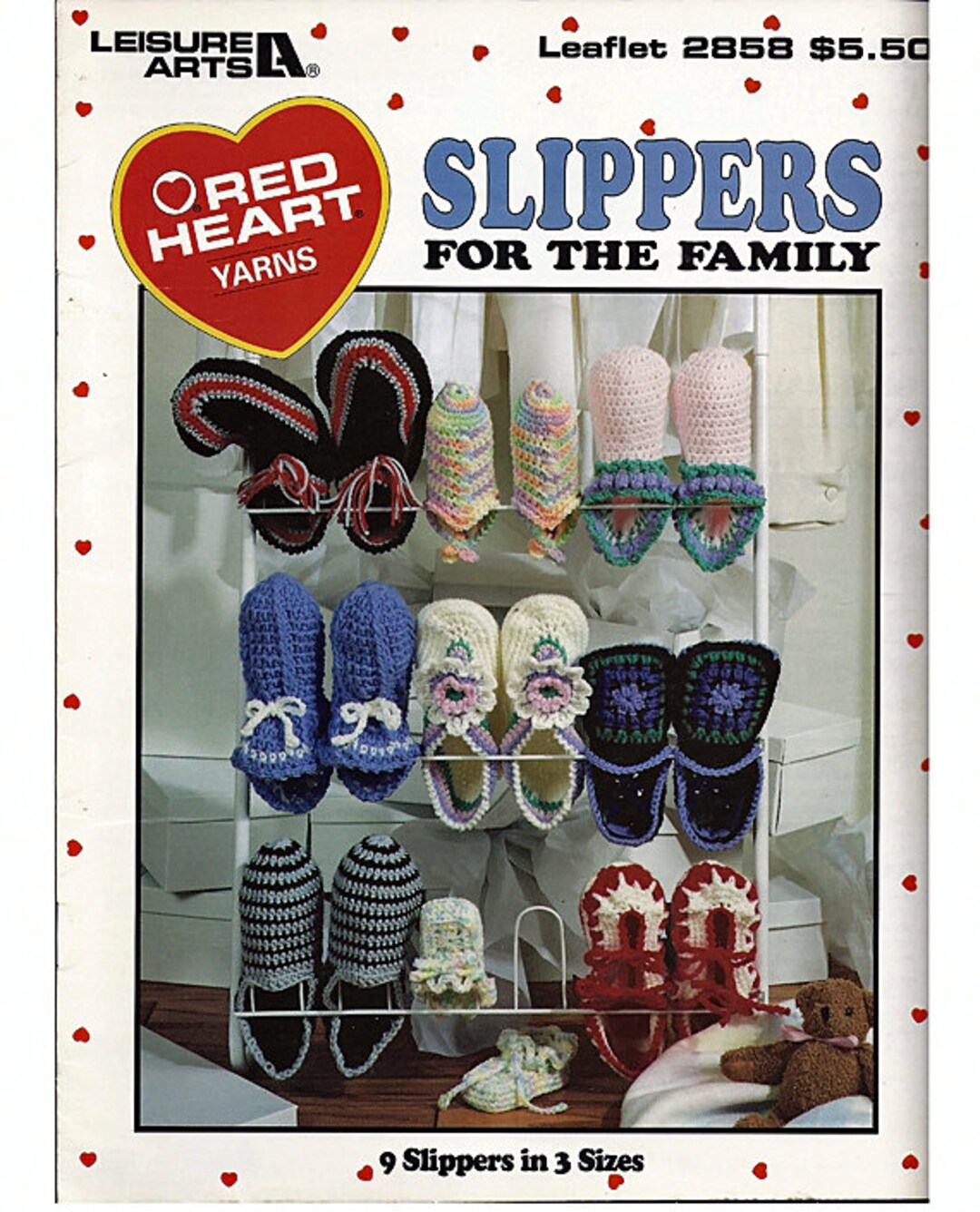 Slippers for the Family Crochet Pattern Book Leisure Arts 2858 - Etsy