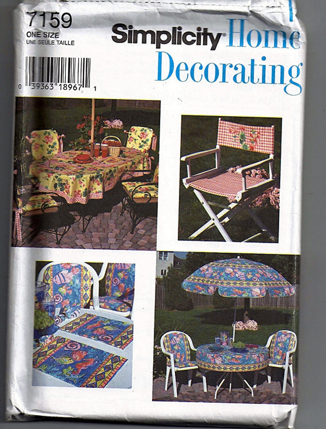 Deck and Patio Accessories / Original Simplicity Home Decorating Uncut ...