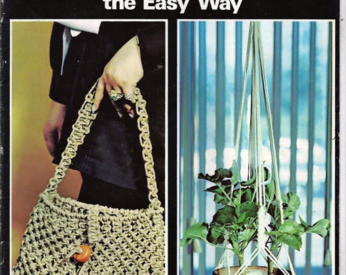 Macrame the Easy Way Macrame Pattern Book - Etsy