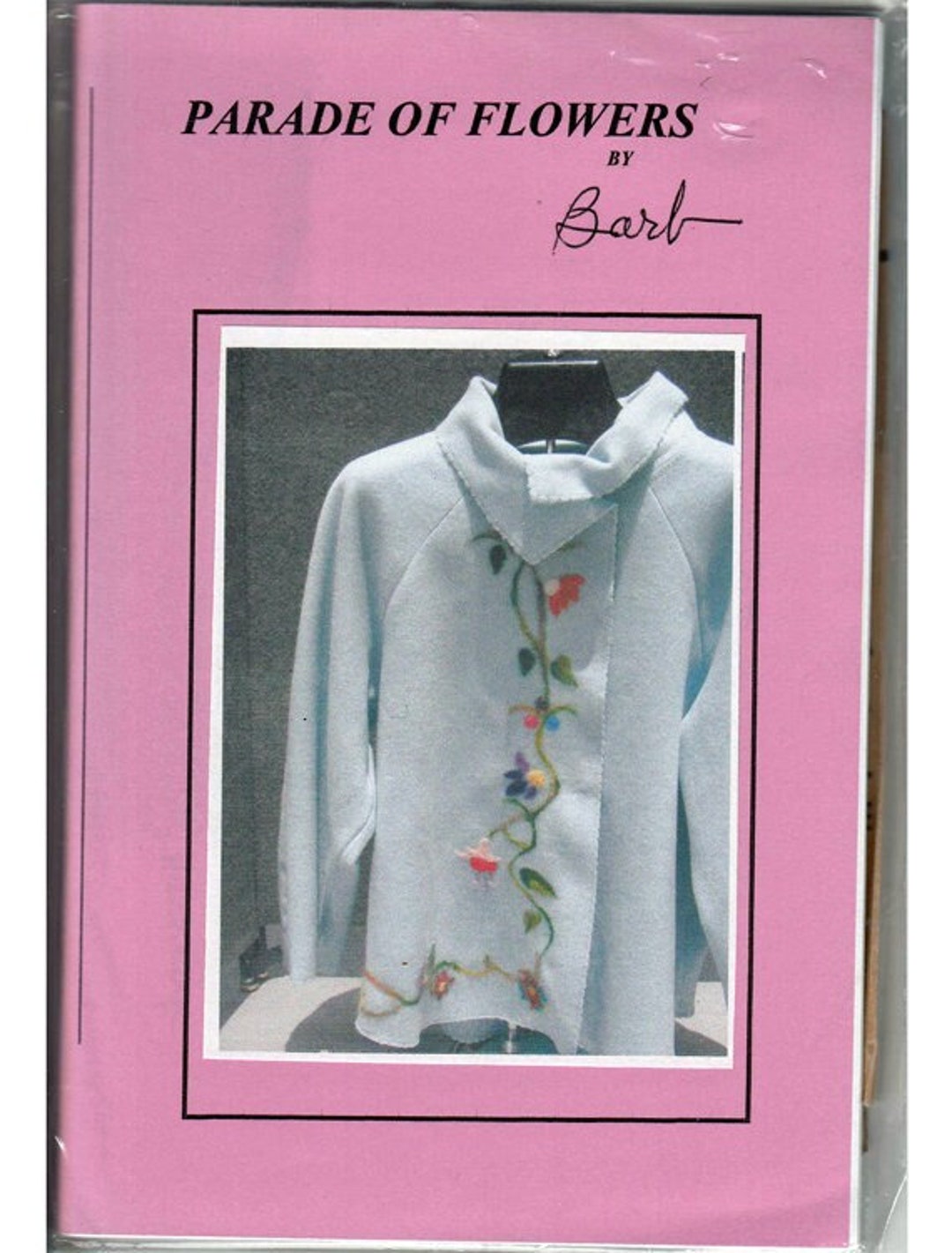 Parade of Flowers English Wool Jacket Misses Size S, M, XXL Barb ...