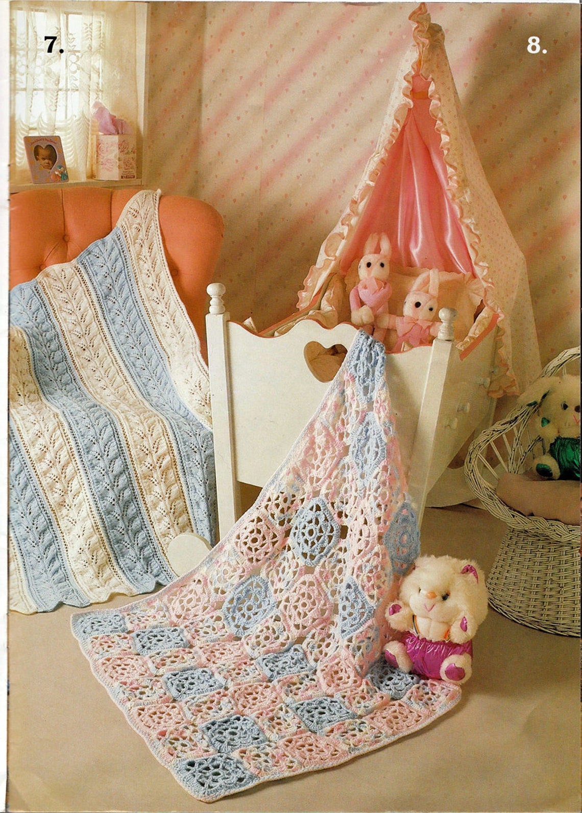 Cozy Comforts Afghans to Knit & Crochet Pattern Book Patons No 590 - Etsy