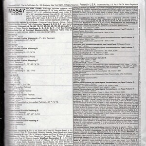 Holiday Items / Original Mccall's Crafts Sewing Pattern M5547 - Etsy