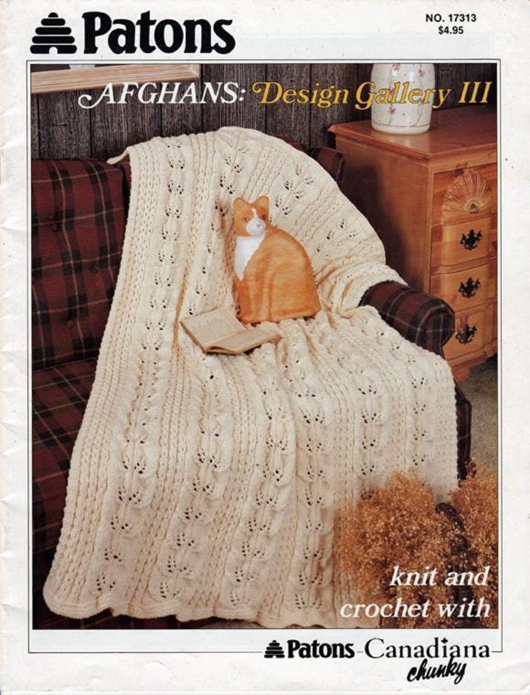 Afghans: Design Gallery III to Knit and Crochet Pattern Book Patons ...